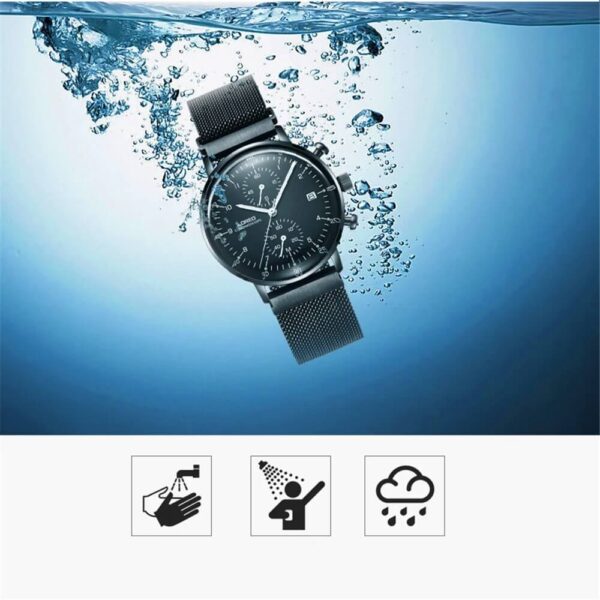 Stainless Steel Mens Simple Watches Business Luminous watch
