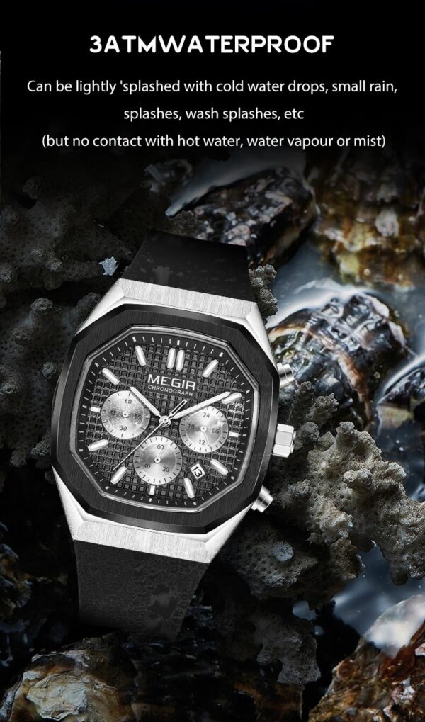 Military-Grade Luminous Octagon Dial Quartz Sport Watch